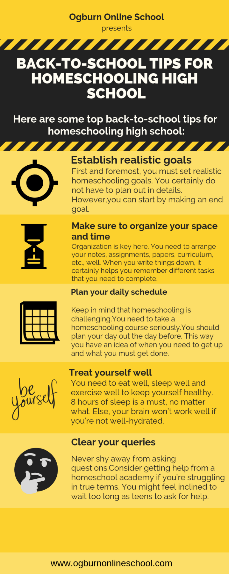 Back-To-School Tips For Homeschooling High School - e-Learning Infographics