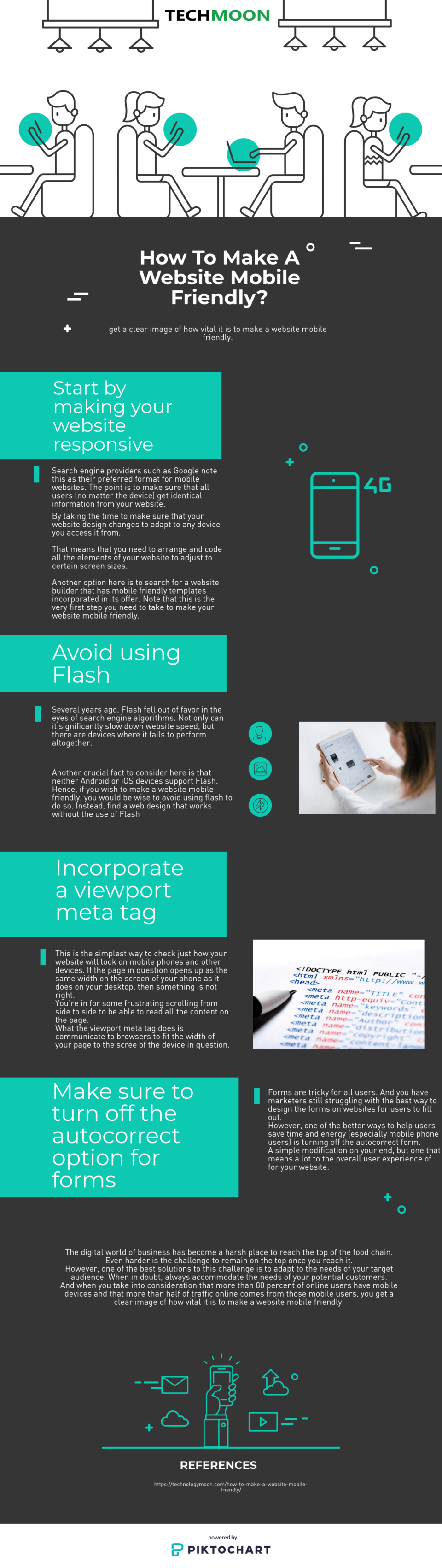 How To Make A Website Mobile Friendly E Learning Infographics