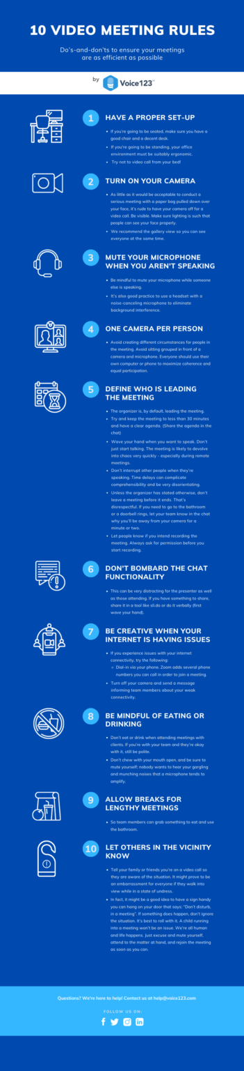 10 Video Meeting Rules To Ensure An Efficient Virtual Meeting - e ...