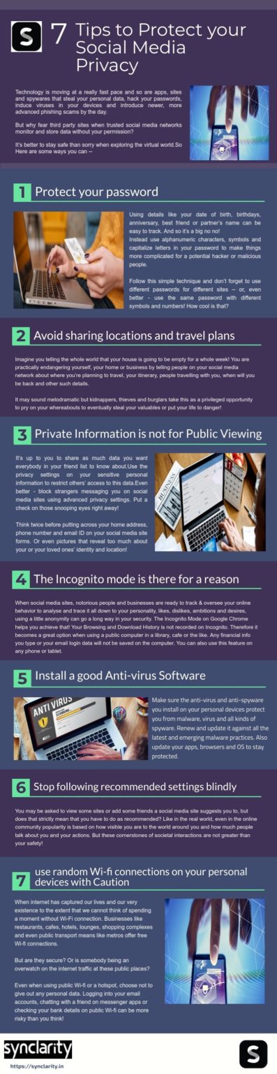 7 Tips To Protect Your Social Media Privacy - e-Learning Infographics