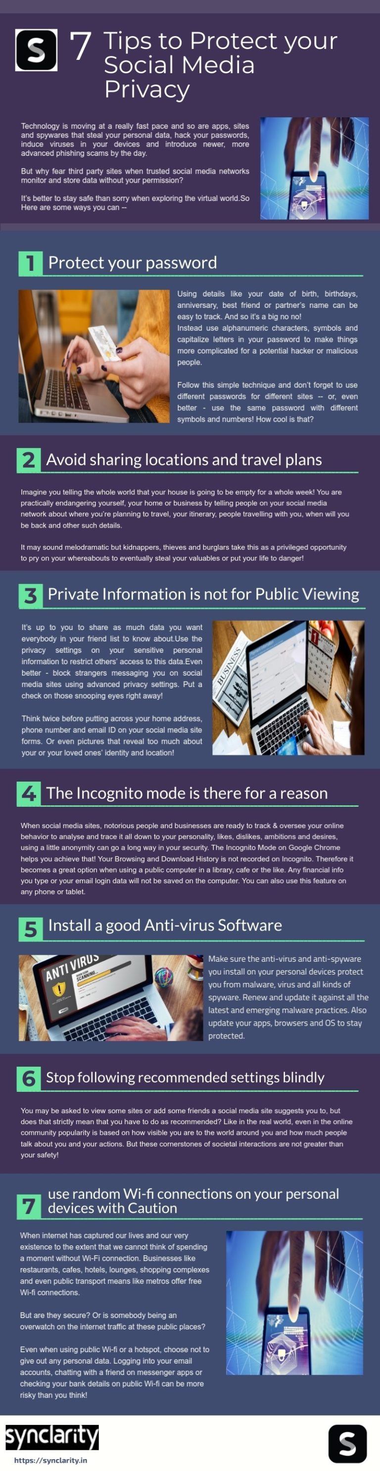 7 Tips To Protect Your Social Media Privacy - e-Learning Infographics
