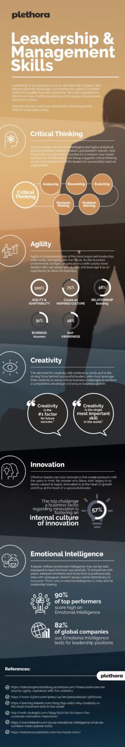 Leadership & Management Skills - e-Learning Infographics
