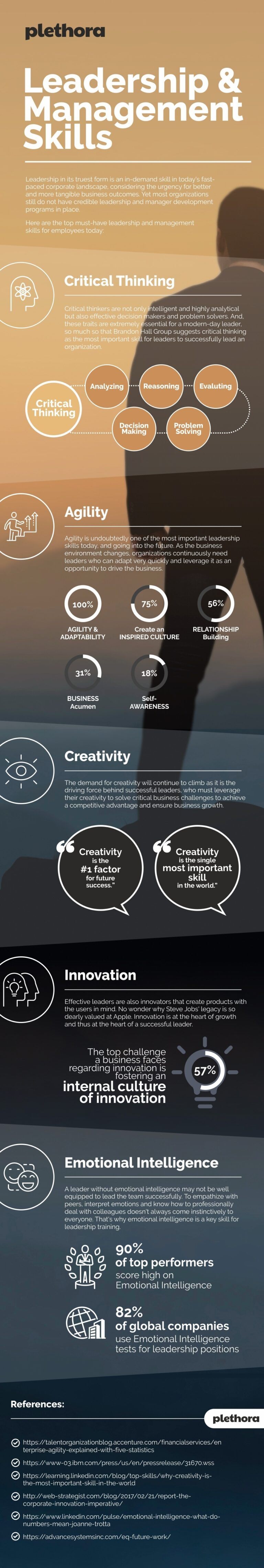 Leadership & Management Skills - e-Learning Infographics