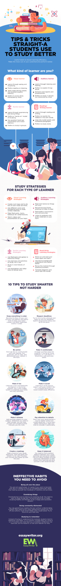 How To Become A Straight-A Student - e-Learning Infographics