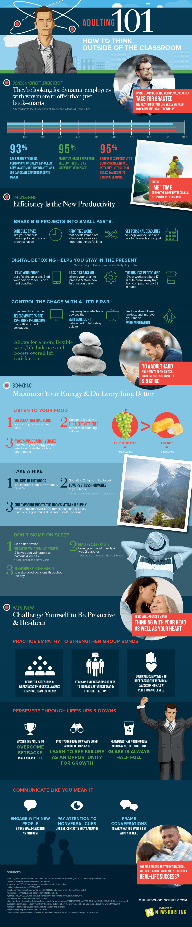Adulting 101: How to Think Outside of the Classroom Infographic - e ...