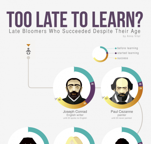 It’s Never Too Late to Learn Infographic - e-Learning Infographics