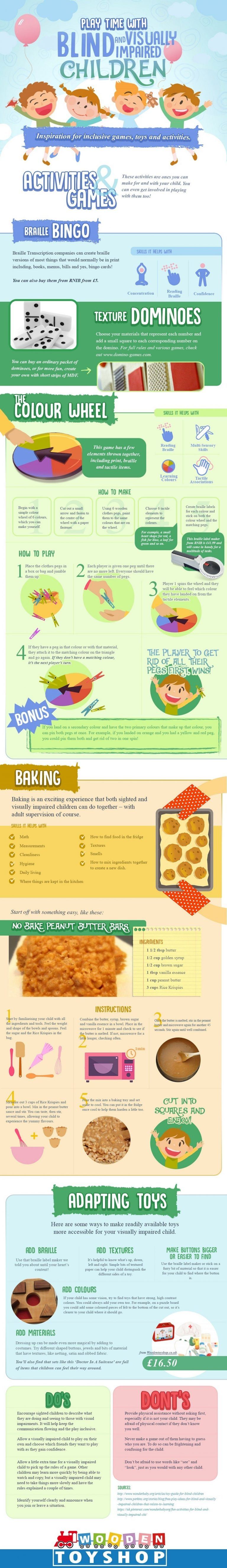 Playtime With Blind and Visually Impaired Children Infographic - e ...