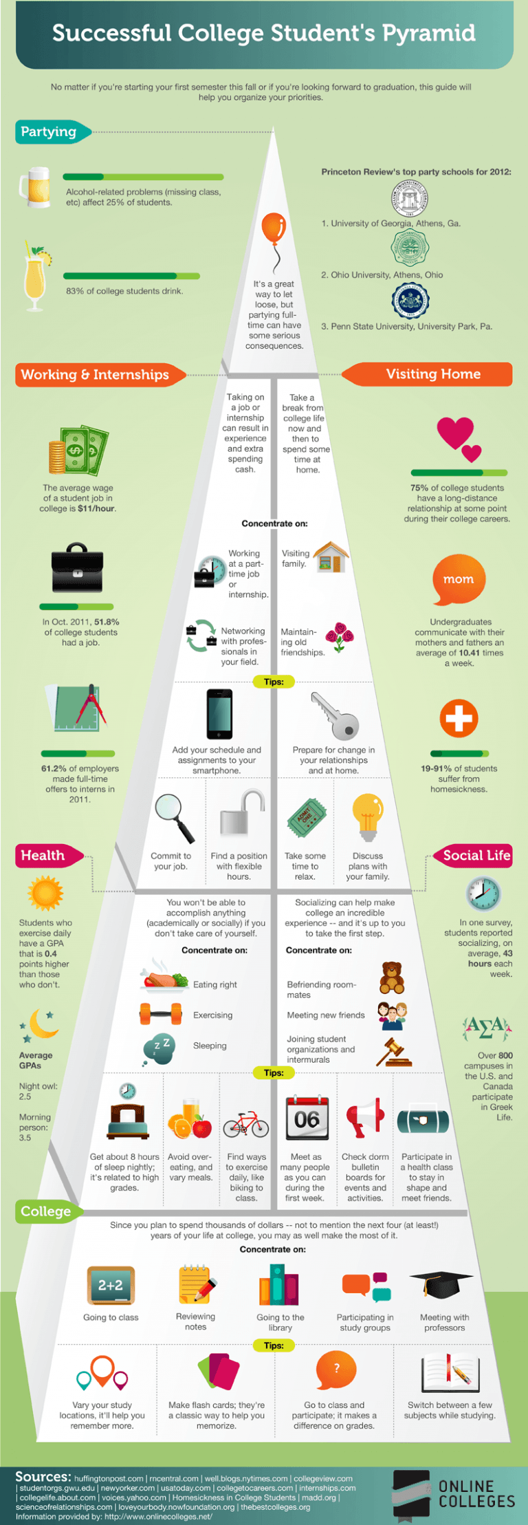Successful College Student Infographic - e-Learning Infographics