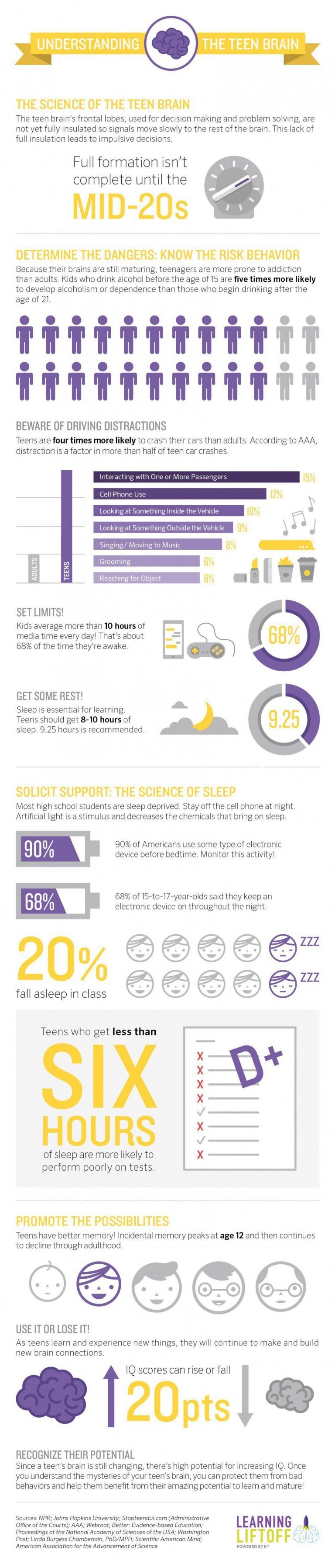 Understanding the Teen Brain Infographic - e-Learning Infographics
