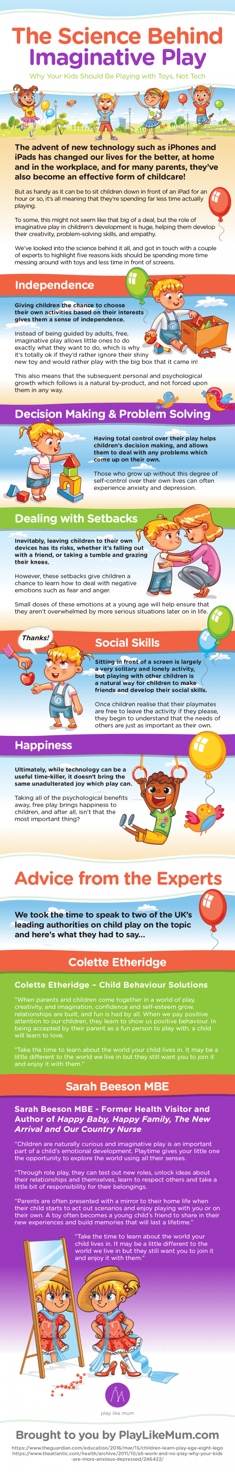 The Science Behind Imaginative Play Infographic - e-Learning Infographics